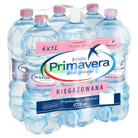 Primavera niegazowana 1l ( 4 zgrzewki po 6 butelek)